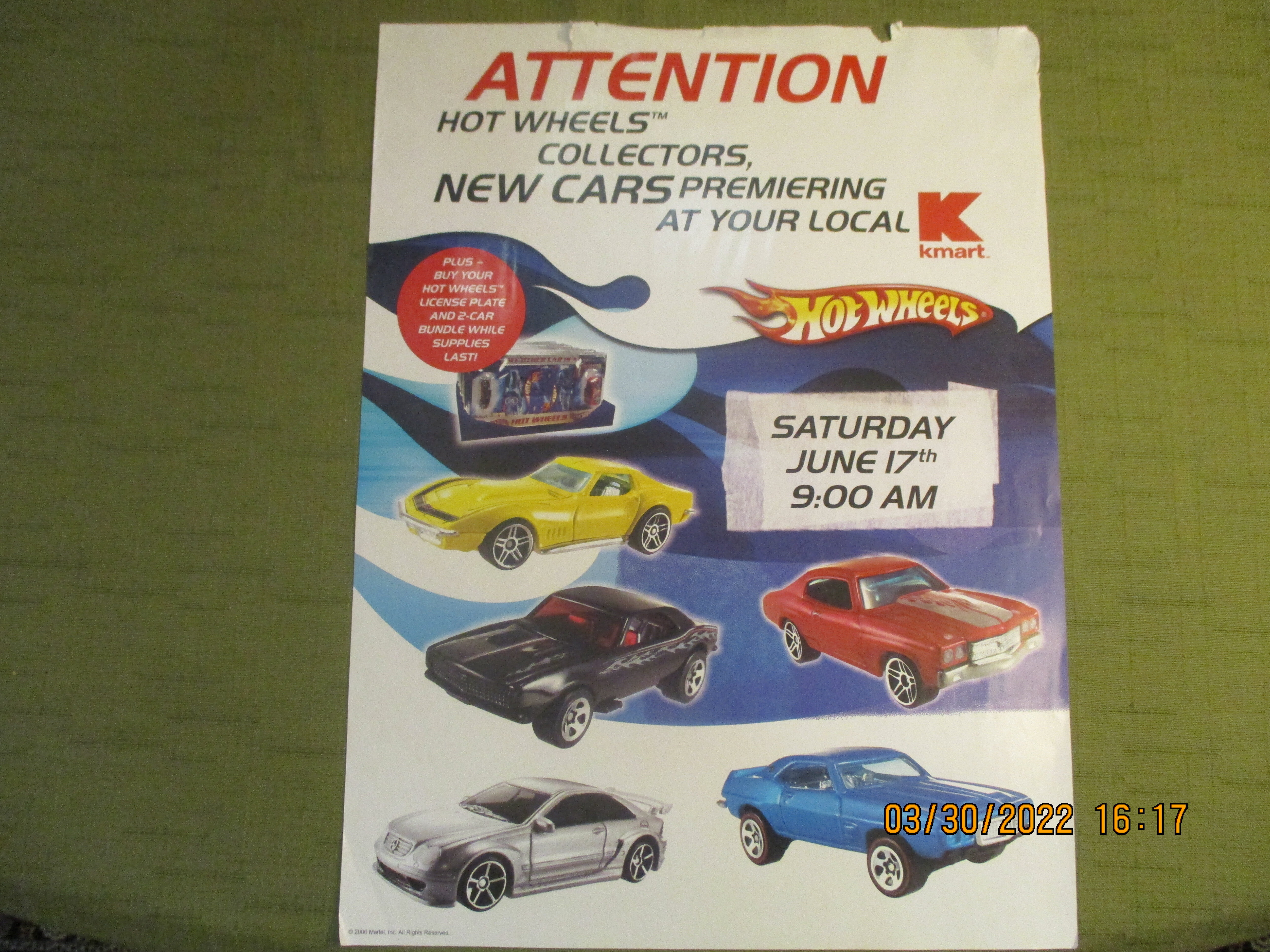 Kmart Collector Event Window Display Posters - Not ESheet - Hot Wheels ...