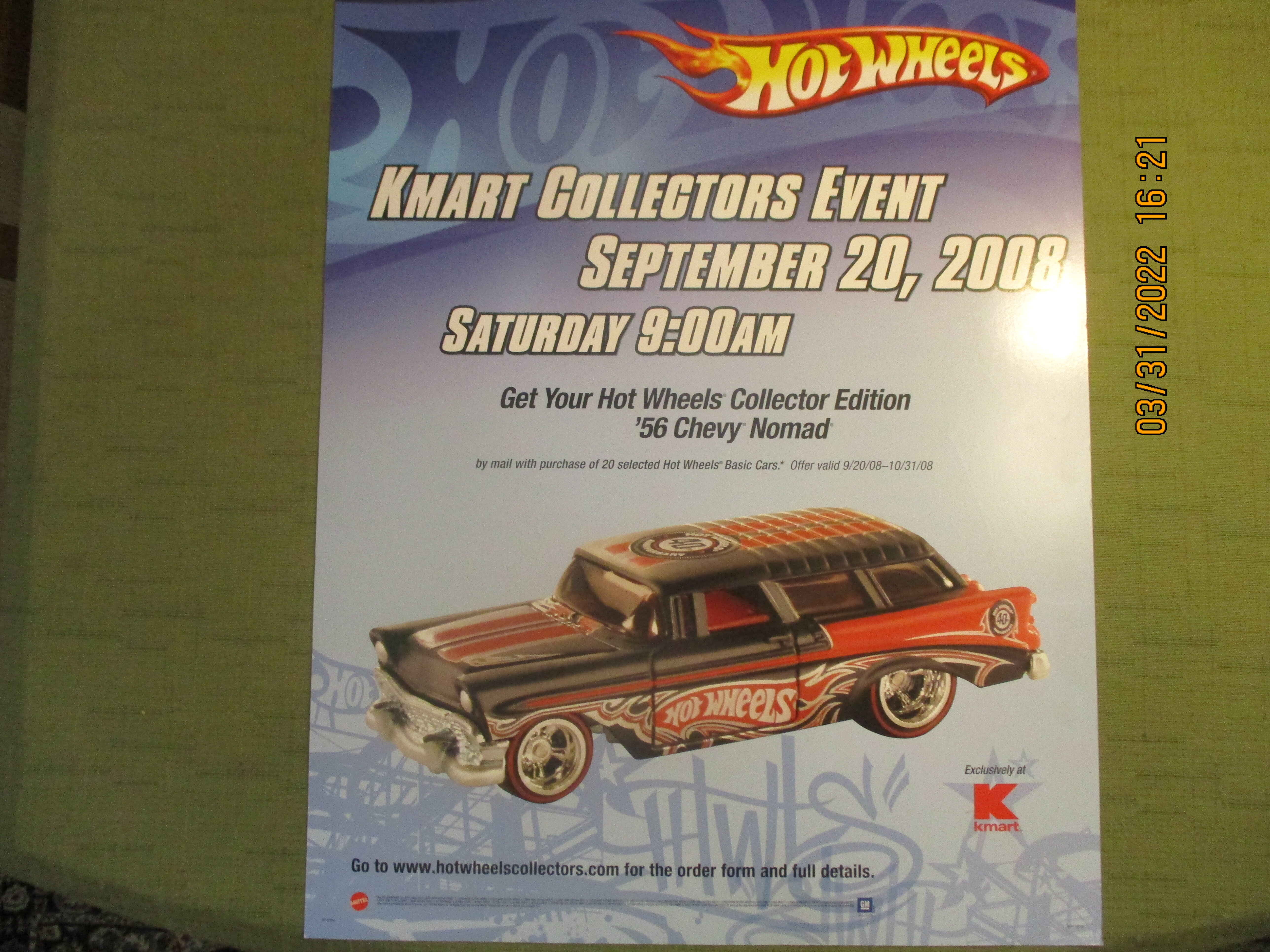 Kmart Collector Event Window Display Posters - Not ESheet - Hot Wheels ...