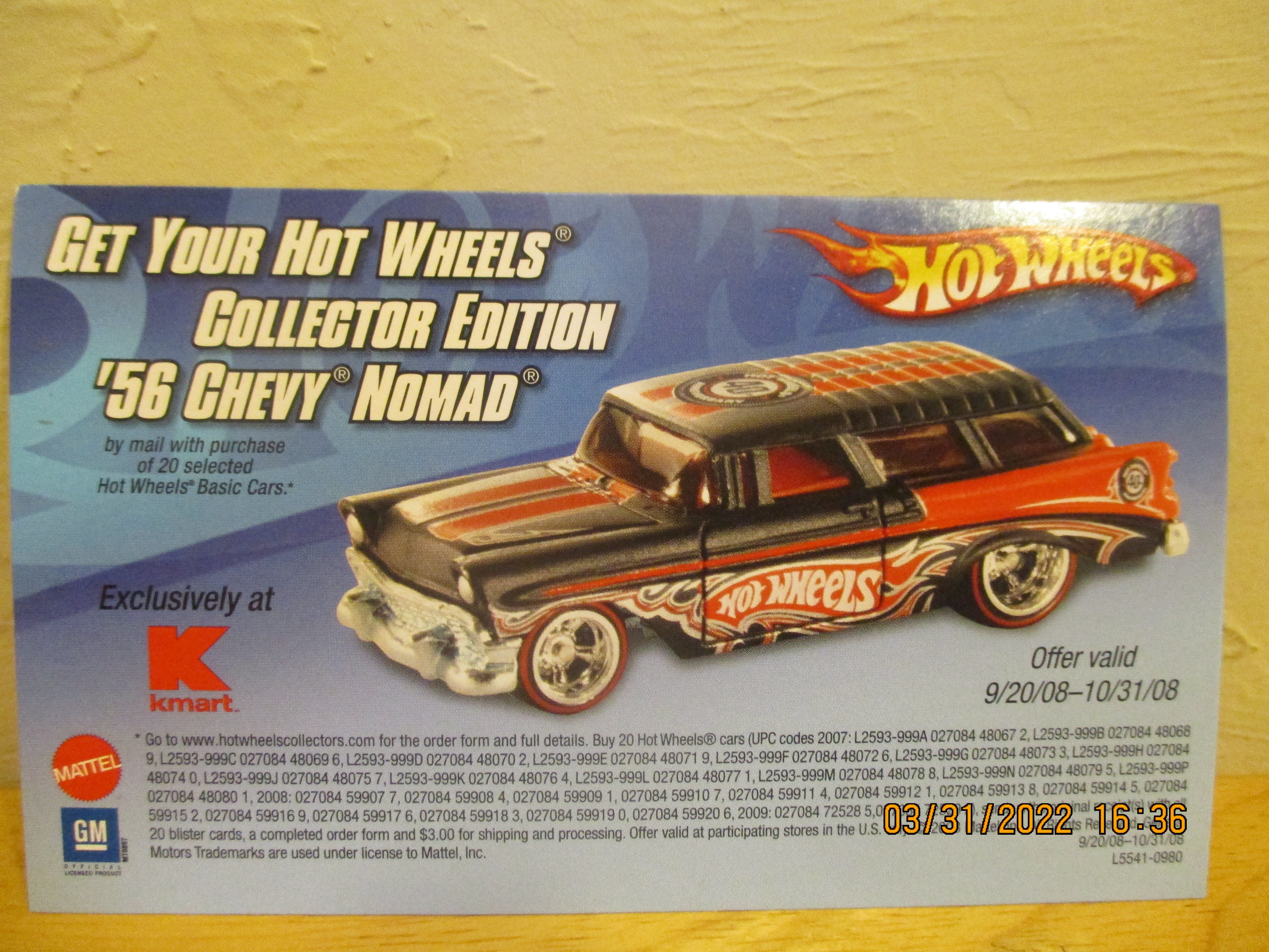Kmart Collector Event Window Display Posters - Not ESheet - Hot Wheels ...