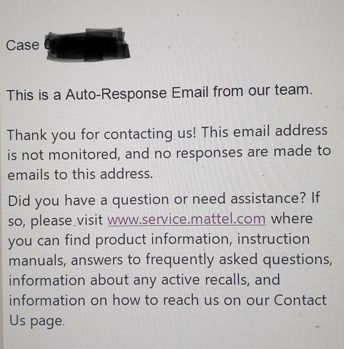 No more email Support replying to order or shipping confirmations ...