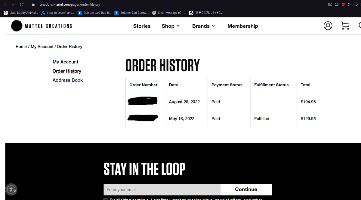 Any help with a Haunt Couture order that doesn´t show status? - General ...