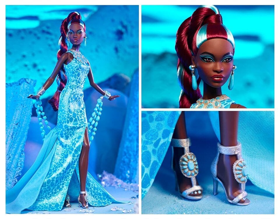 Serene Cerulean: Barbie Fantasy Collection Turquoise Doll - Public News ...