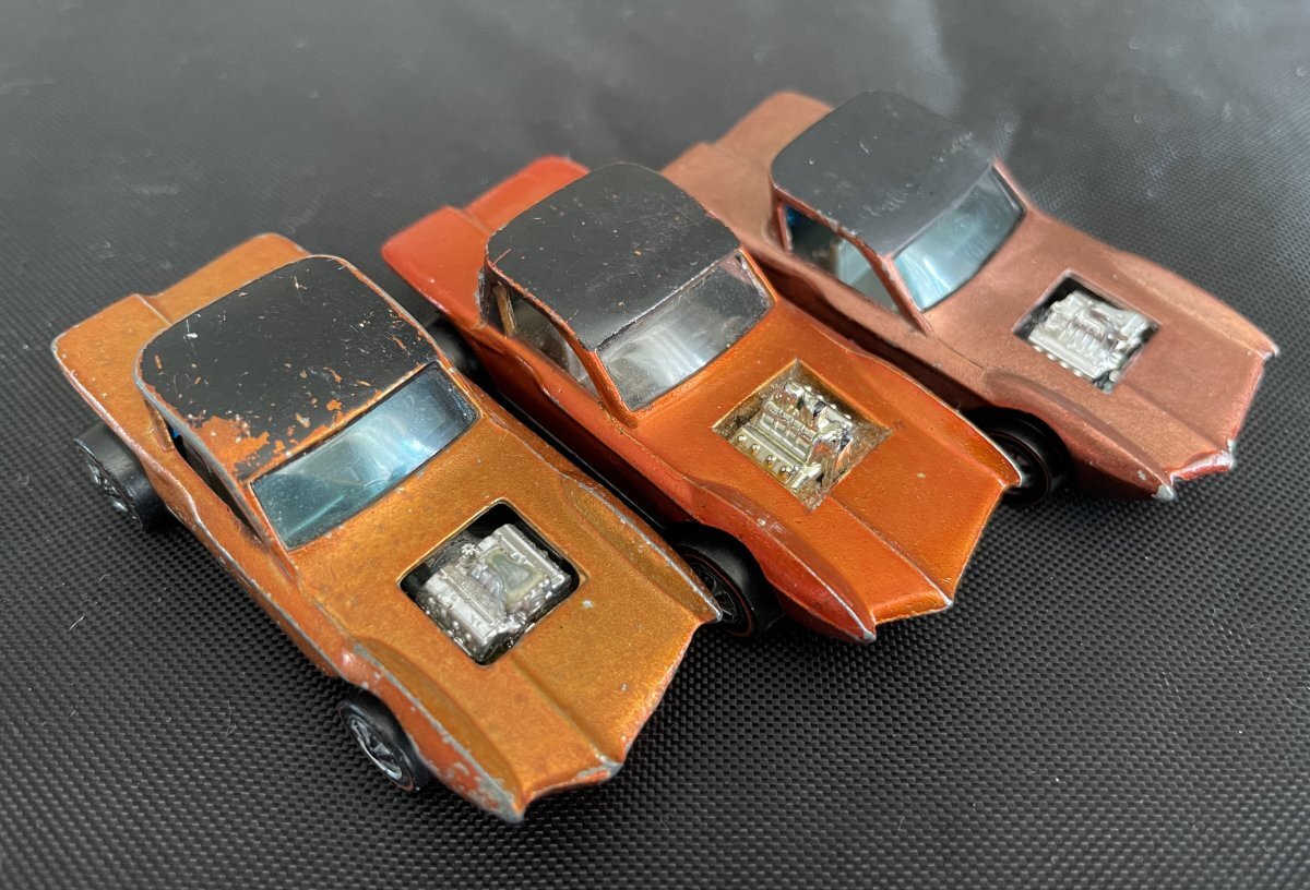 Orange verses Copper - all sorted (out) - Redline Era Cars - Mattel ...
