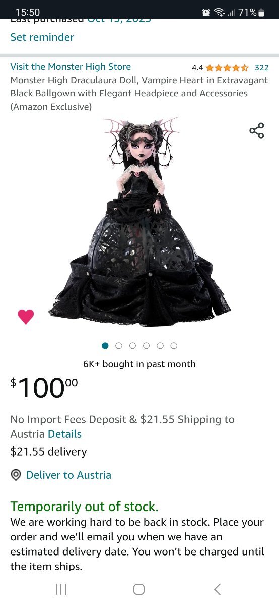 Draculaura Vampire Heart - General Discussion - Mattel Creations