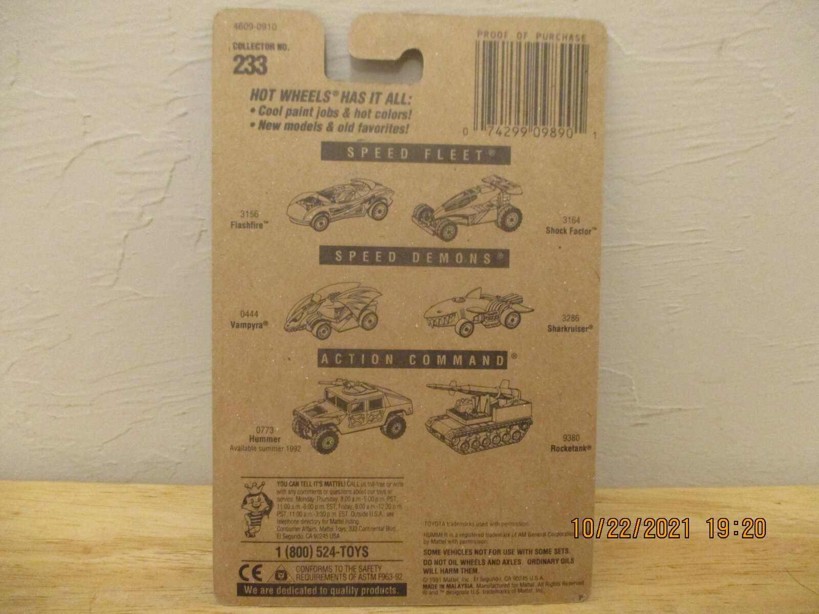 # 233 Toyota MR2 Rally Black 5SP POST KMart Only Blue Card BrownBack ...
