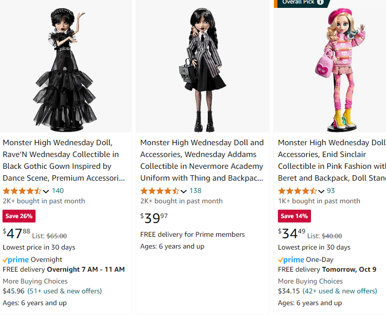 Wednesday season 2 doll monster high collab - General Discussion ...
