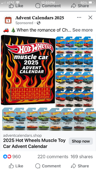 hot wheels advent calendar - Off Topic - Mattel Creations