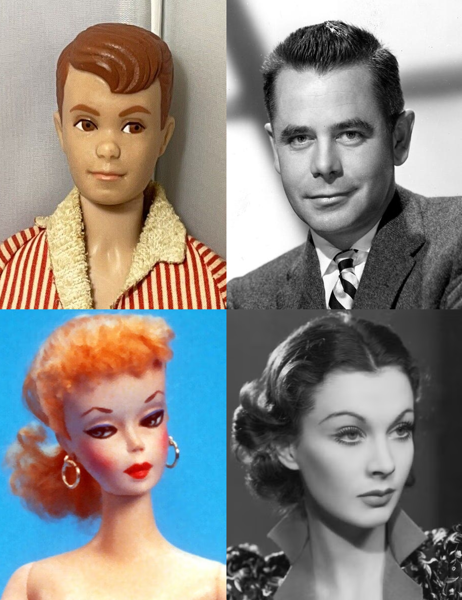 What real life people do the original Barbie, Ken, Midge and Allan ...