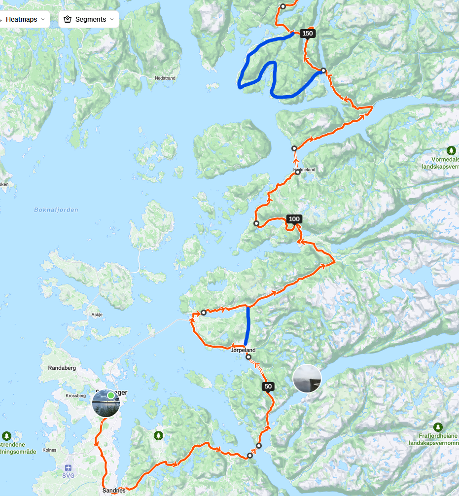 Beste vei fra Stavanger til Sauda-Røldal (Fv. 520)? - Utflukt ...