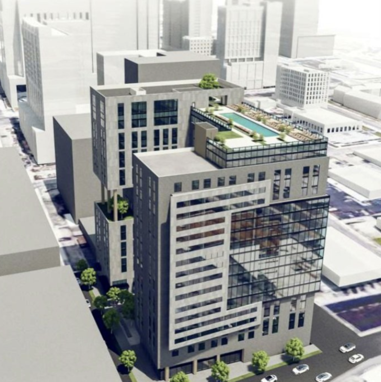 The Miles (19 stories, 637 residential micro units, 10,420 sq. ft. of ...