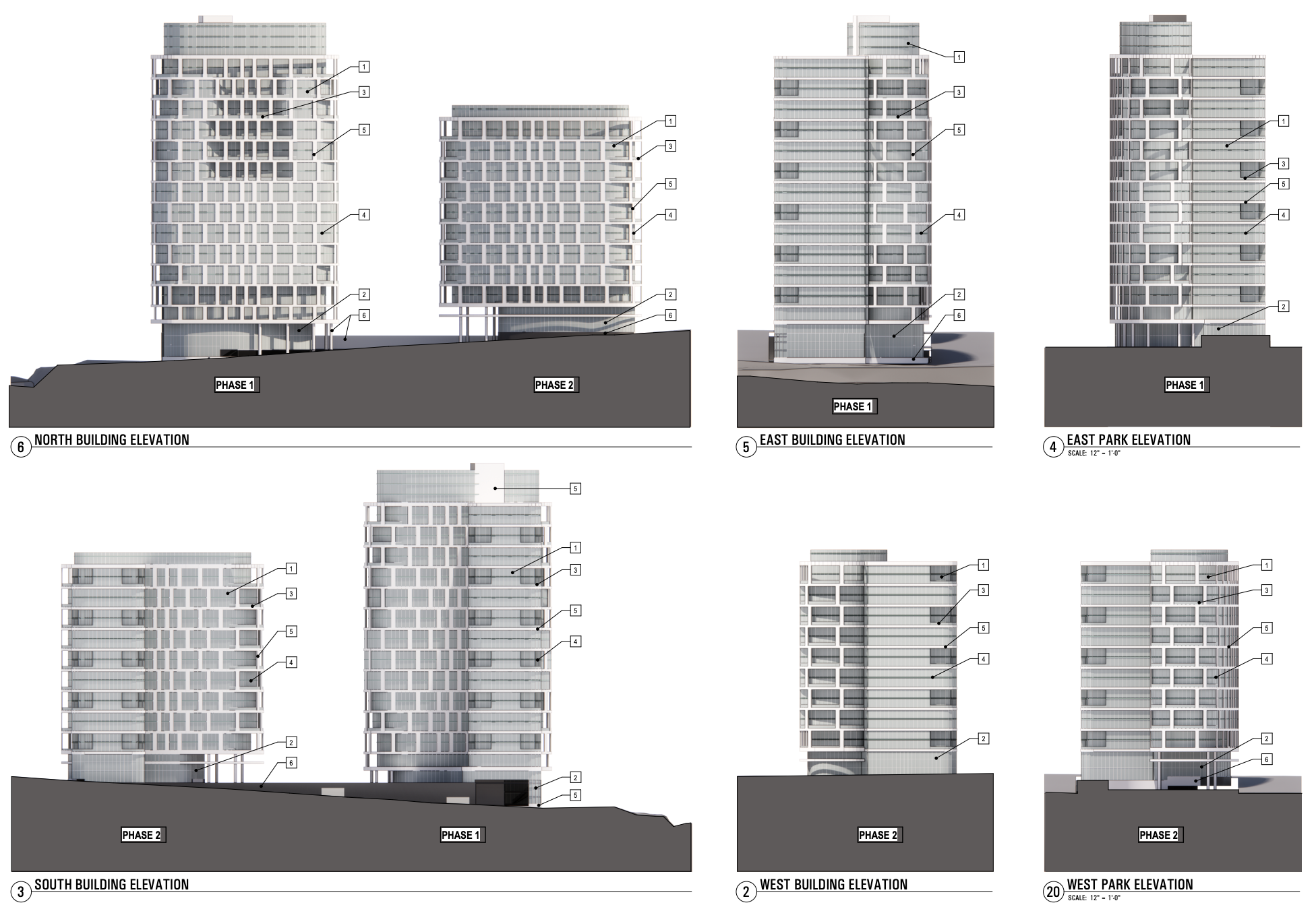 Albion Music Row (28 stories/340'/458 units and 20 stories/250'/392 ...
