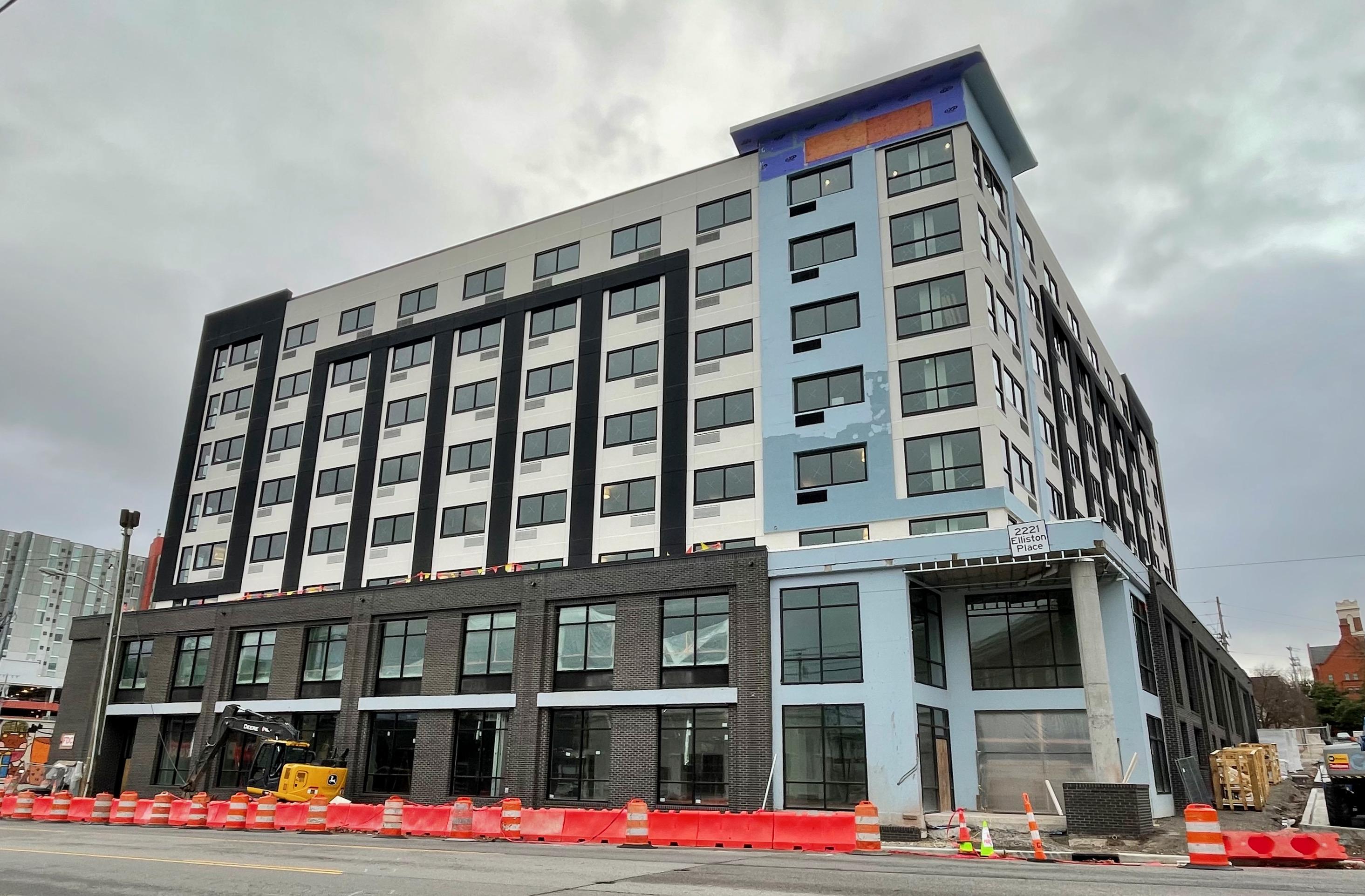 Elliston Place Holiday Inn Express, 8 stories, 184 rooms, internal ...