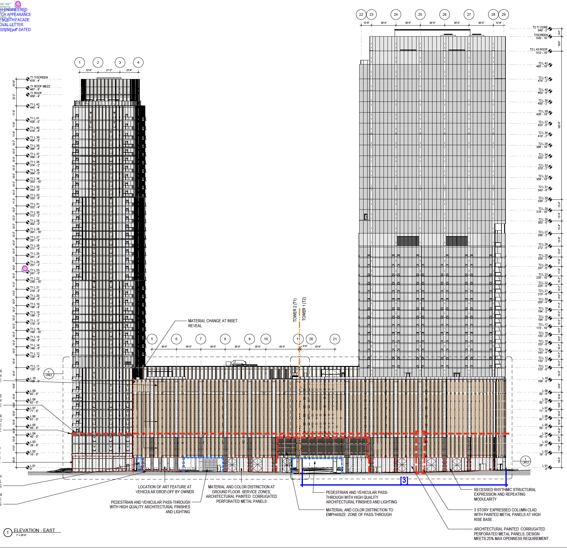 Queensbridge Collective - 1 apartment tower, 1 office/apartment tower ...