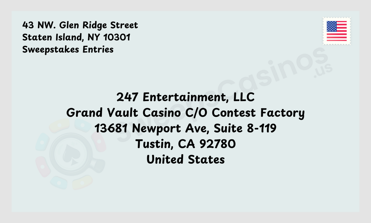 Grand Vault Casino envelope write-in guide - How-to guides ...
