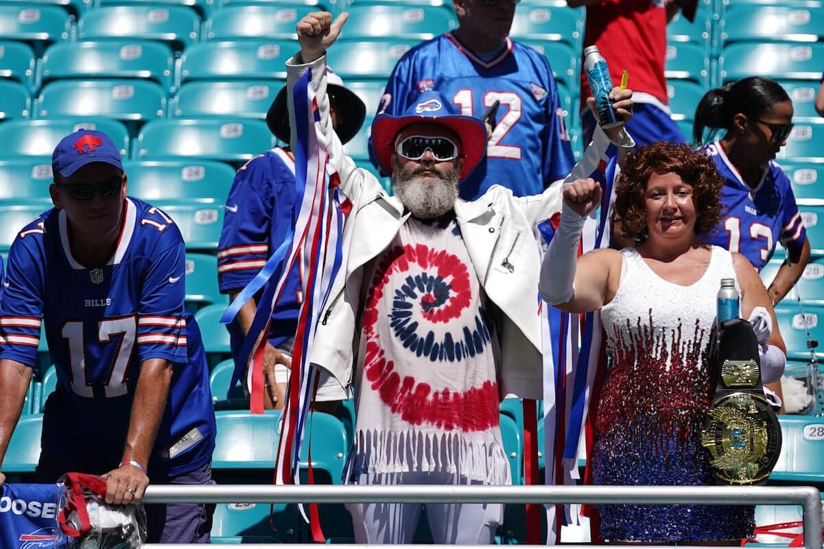 Bills Fans cheer for their team - 2022 Buffalo Bills - Bills Fans