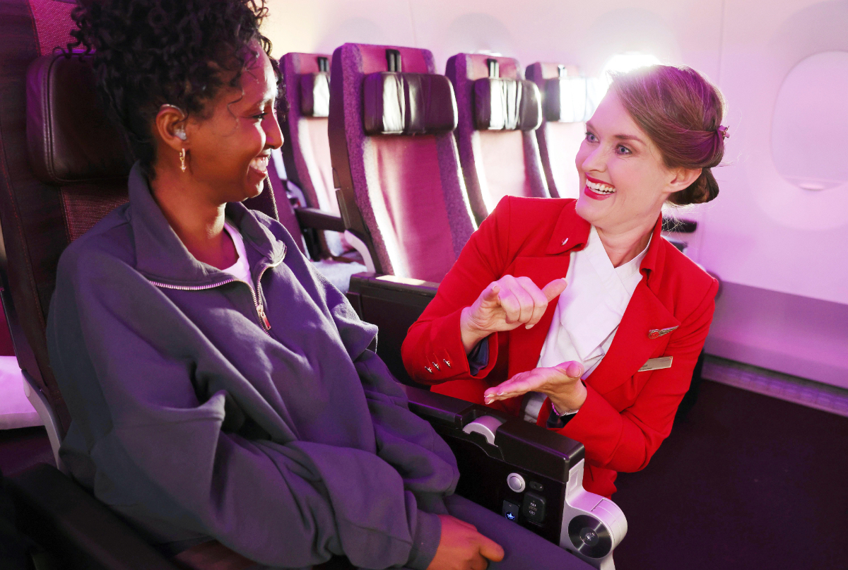 Virgin Atlantic enlists deaf Gladiators star Jodie Ounsley to champion ...