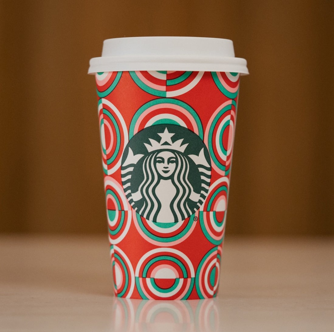 Starbucks debuts 2024 holiday cups & menu celebrating being 'Merrier ...