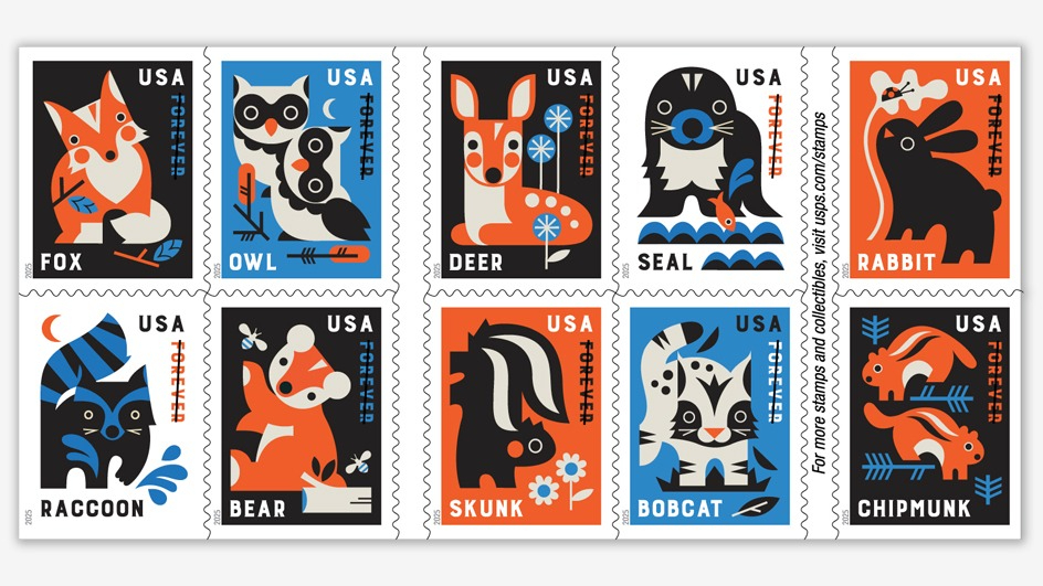 2025 USPS stamps honor Keith Haring, baby wild animals, and Betty White ...