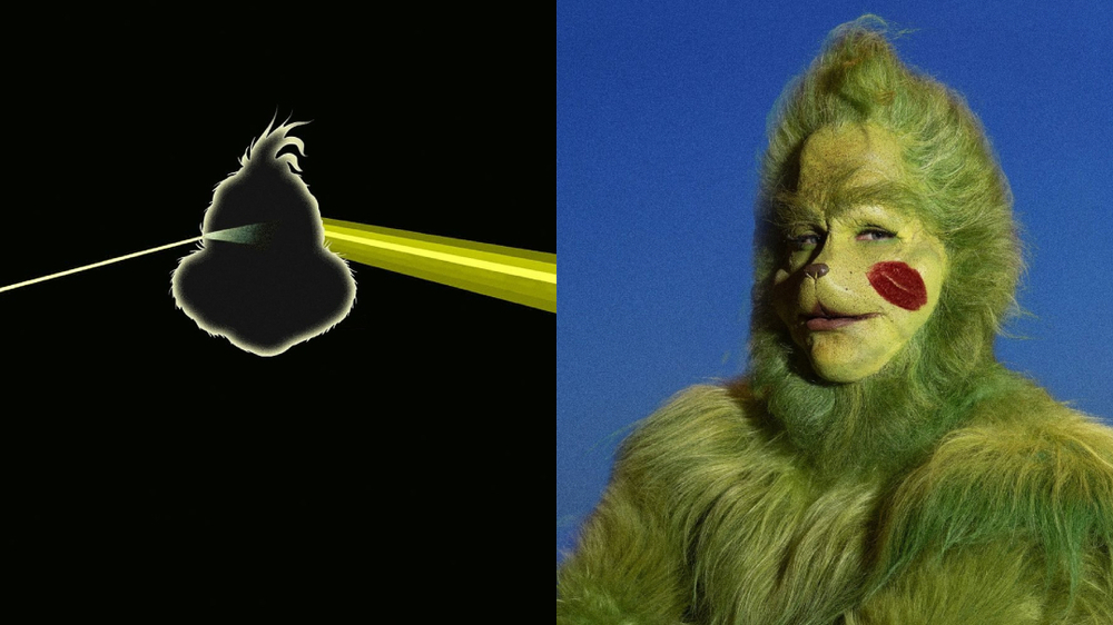 The Grinch 'steals' famous album covers by recreating Sabrina Carpenter ...