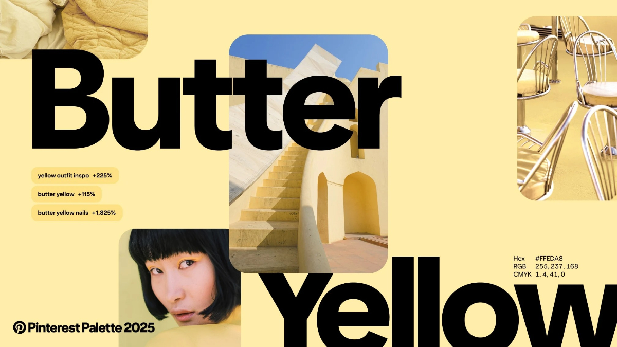 Pinterest unravels 2025 Palette showcasing color trends bringing ...