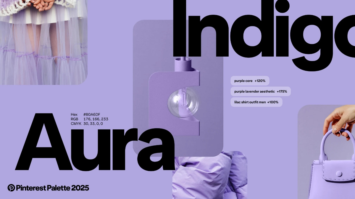 Pinterest unravels 2025 Palette showcasing color trends bringing ...