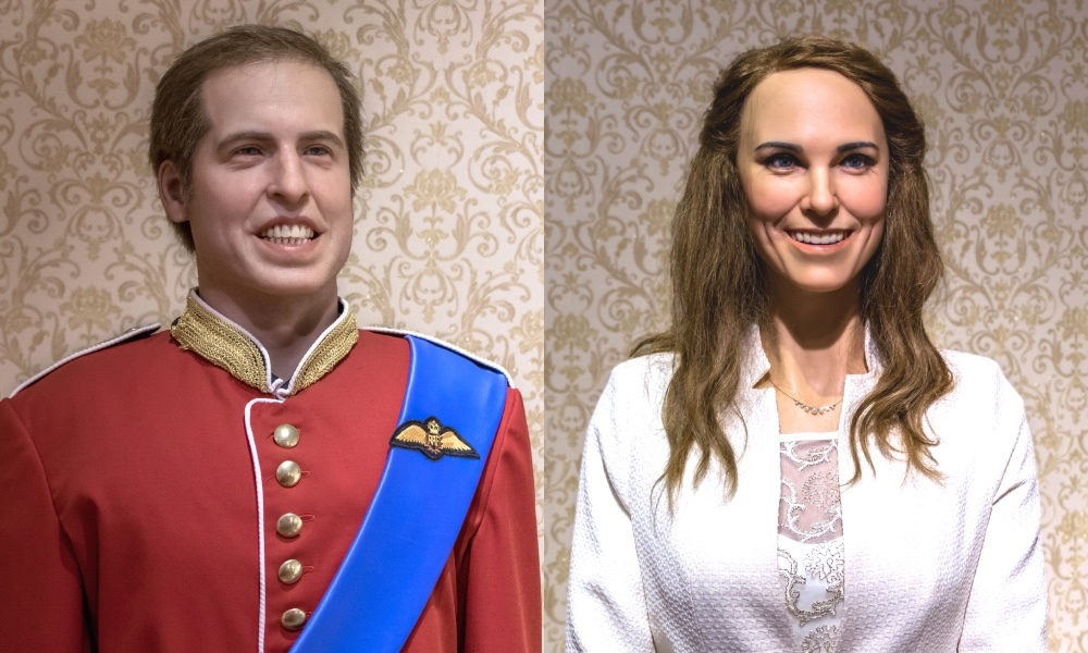 Prince William and Kate Middleton's wax figures in Krakow have people ...