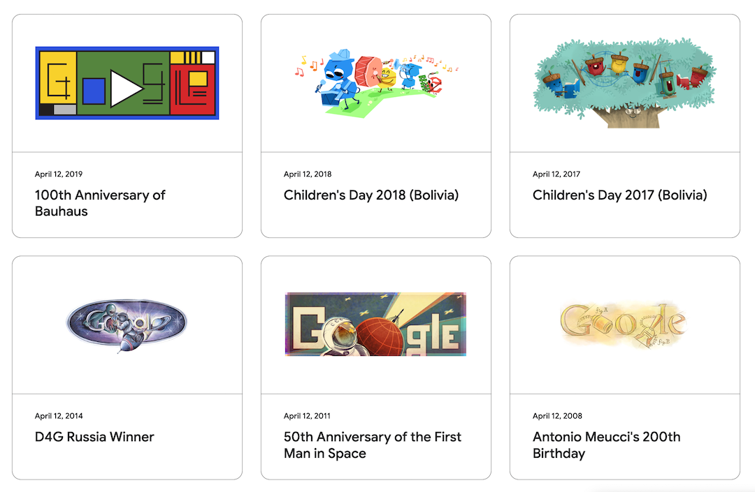 Which Google Doodle came out on your birthday? Discover your tech logo ...
