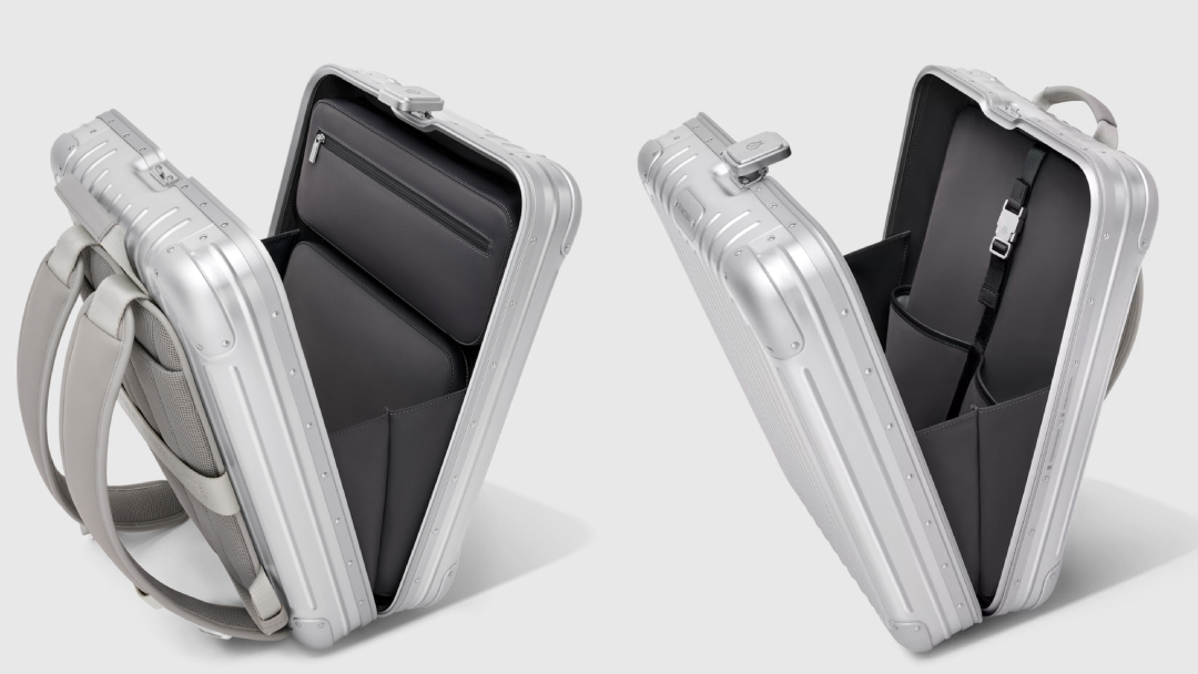 RIMOWA reimagines luggage as its first aluminum backpack, truly having ...