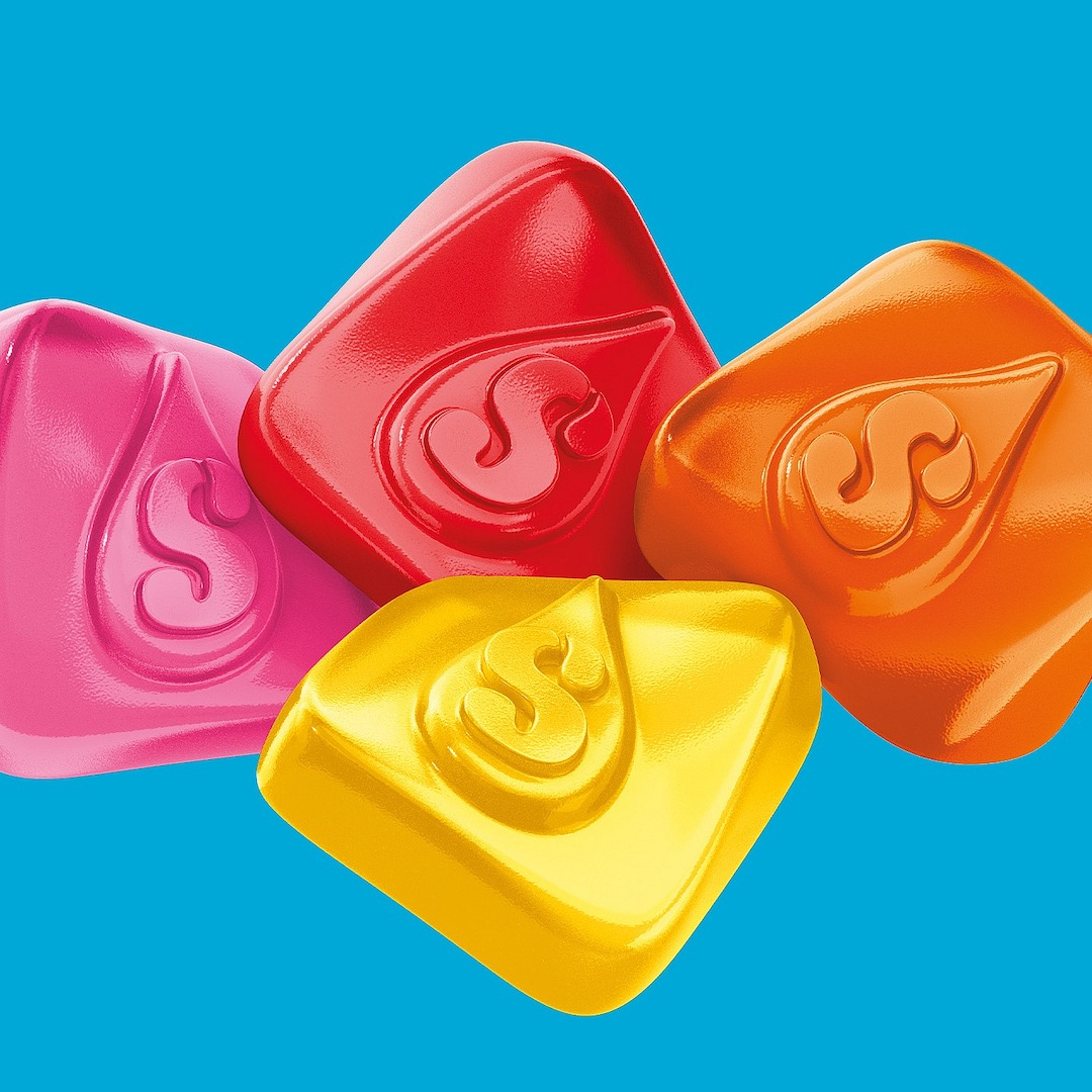 Starburst wraps its juicy new brand identity around the iconic square ...