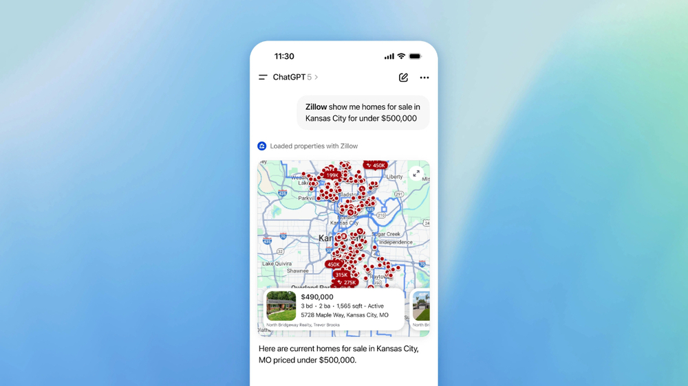 Zillow moves into ChatGPT as its only real-estate app - AI & Robotics ...