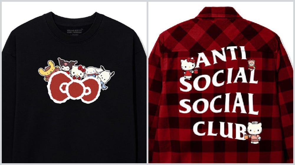 Sanrio x Anti Social Social Club drop winter collection featuring Hello ...