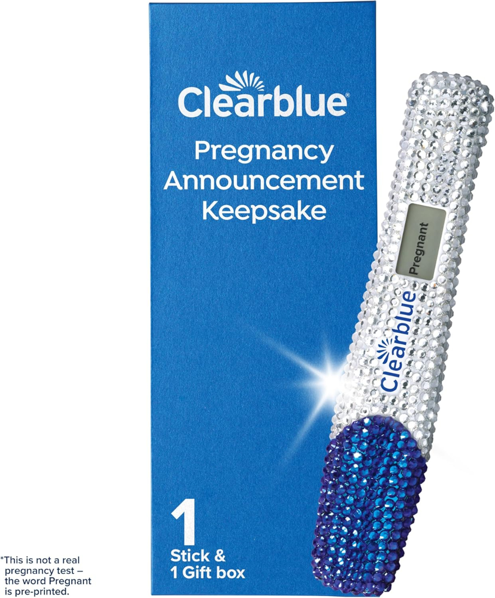 Clearblue crystals the moment with bedazzled pregnancy keepsake stick ...