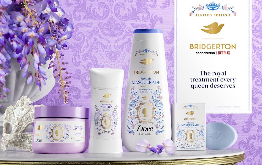 Dove brings Bridgerton's Regency glamour to everyday body care with a ...