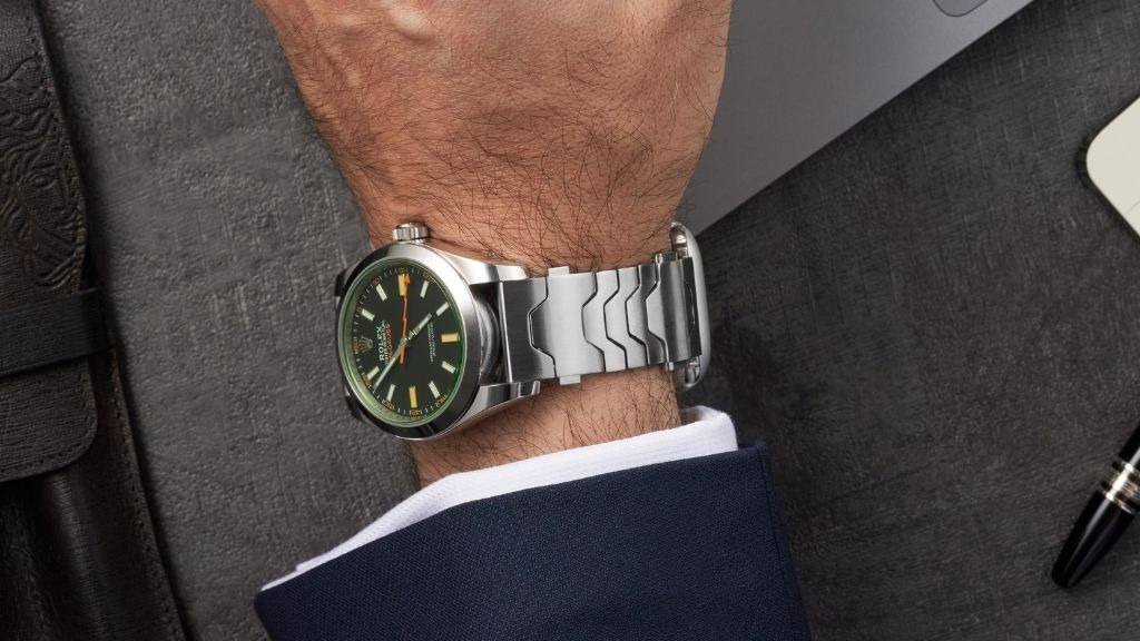 This neat two-sided strap lets a Rolex & Apple Watch coexist on the ...