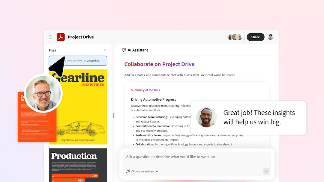 Adobe turns PDFs into presentations & podcasts with new Acrobat AI ...