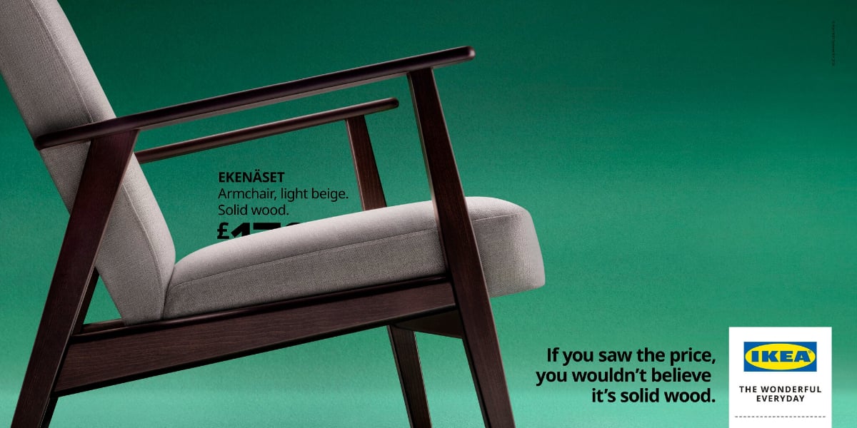 IKEA hides price tags to let the quality of its materials shine - Ad ...