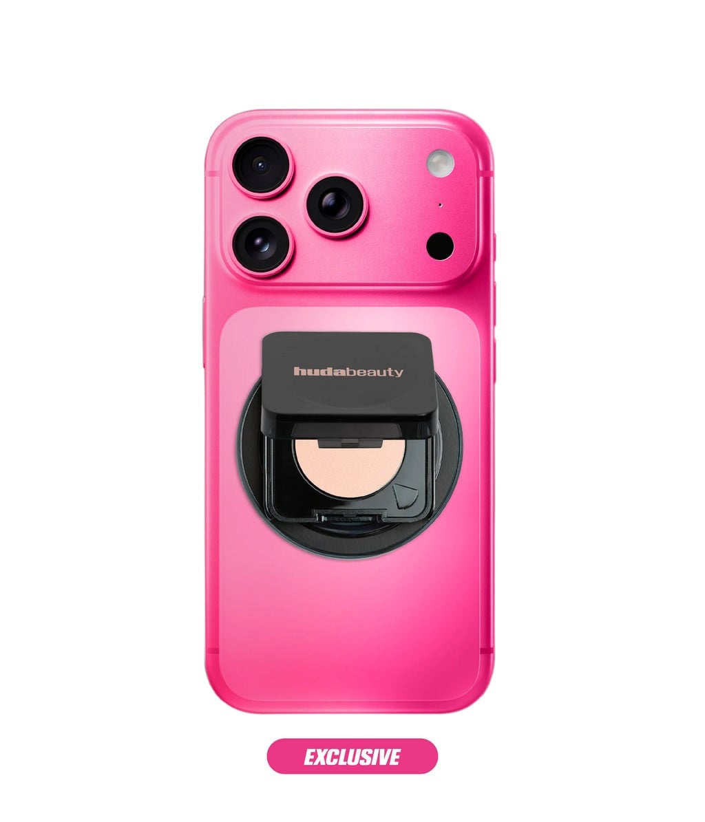 Huda Beauty dials in 'Easy Bake' phone grip loaded with powder in 8 ...