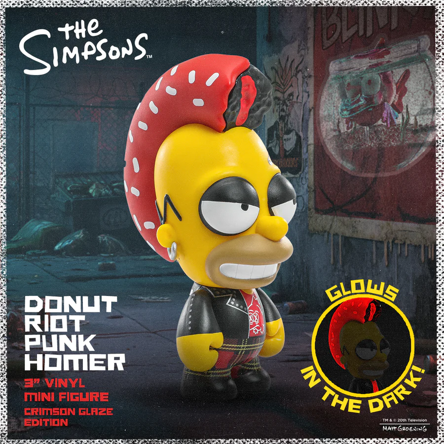Homer Simpson takes on a punk makeover with donut-energy baked into a ...