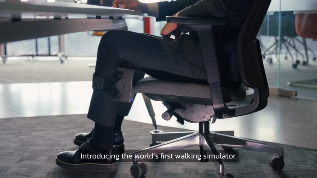 This wearable walking simulator mimics stepping to support circulation ...