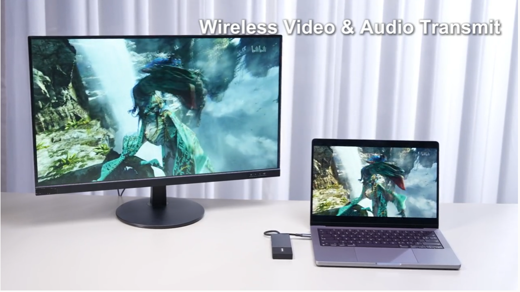 This 6-in-1 wireless transmitter simplifies audio, video, and data ...