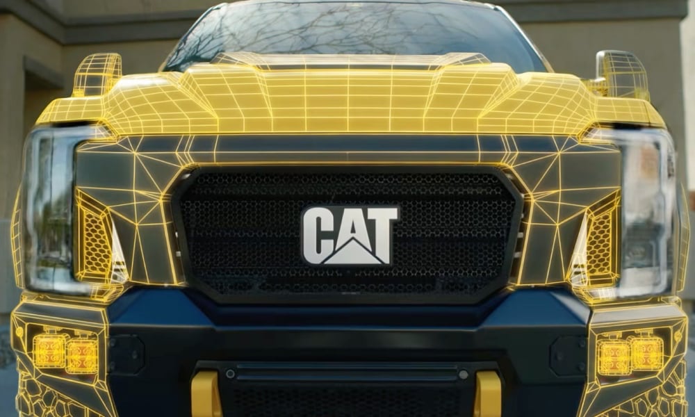 Caterpillar reveals a one-off custom 'Cat Truck' inspired by viral AI ...