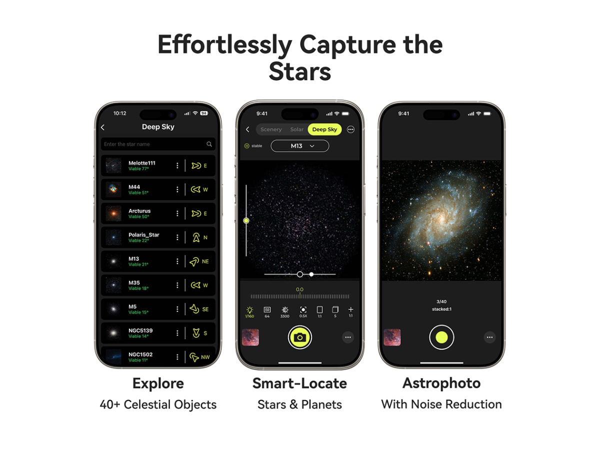 Smartphone-based AI telescope brings astrophotography and sky ...