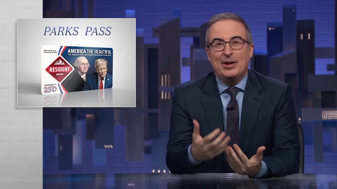 John Oliver creates free, printable stickers to paste over Trump's ...