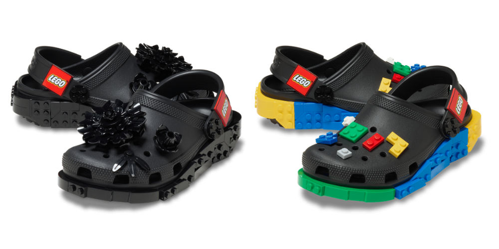 LEGO x Crocs blend brick-inspired textures with customizable, jibbitz ...