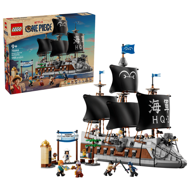 LEGO x One Piece launches 'Garp's Marine Battleship' into a high-seas ...