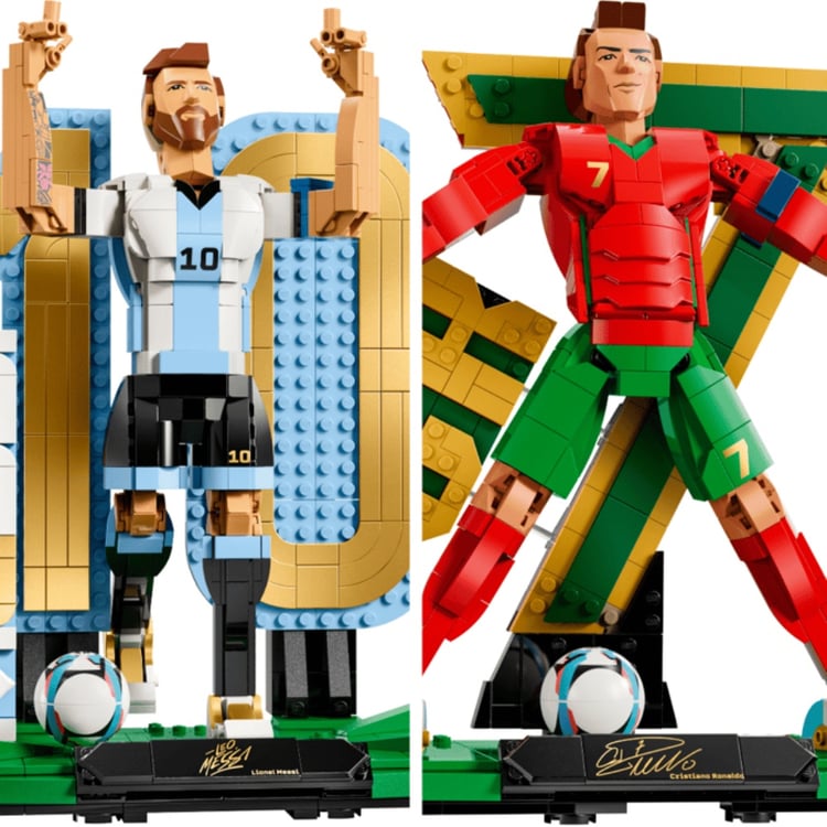 LEGO unites Lionel Messi, Cristiano Ronaldo, Kylian Mbappé and Vinícius ...