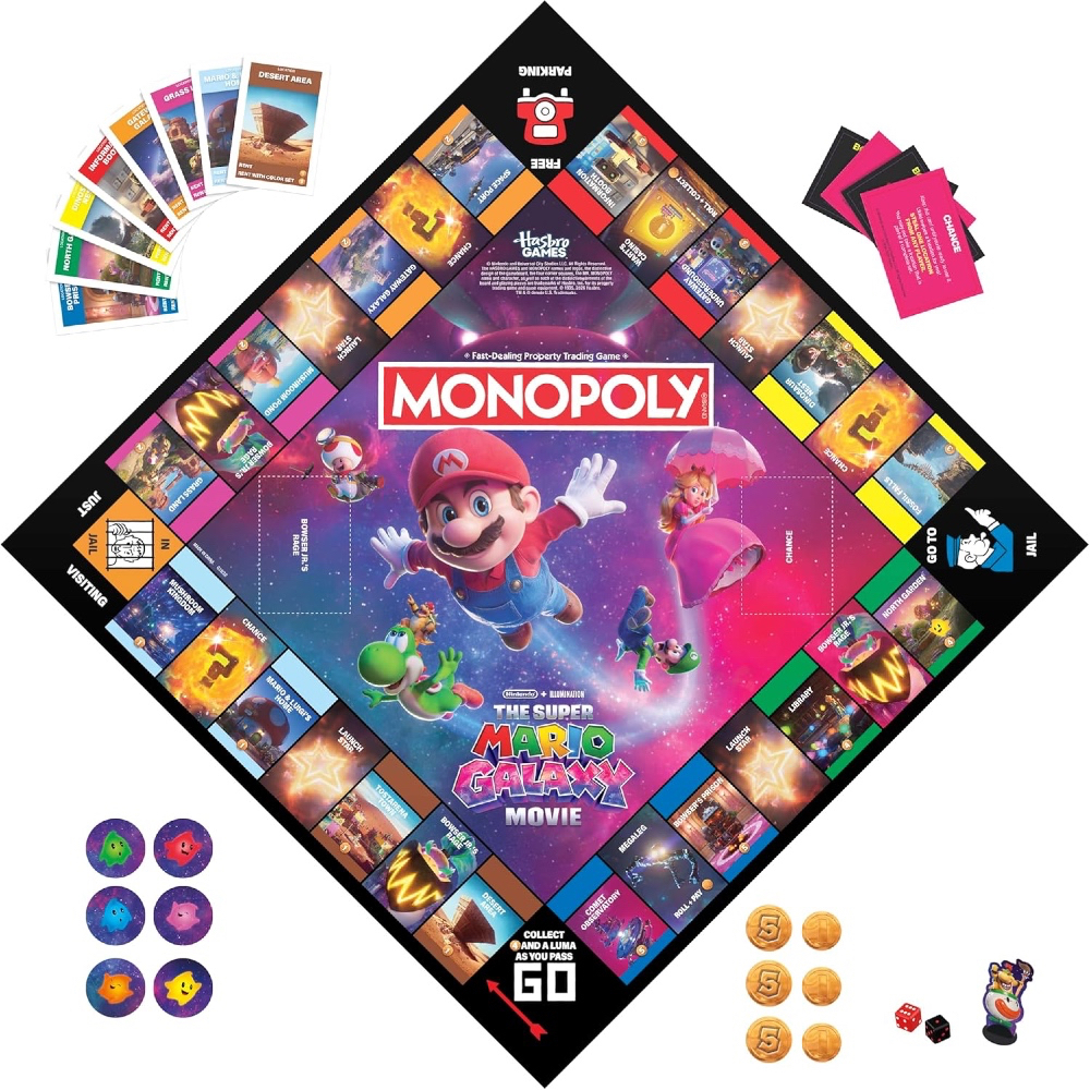 'The Super Mario Galaxy Movie' Monopoly sends Mario and friends on a ...