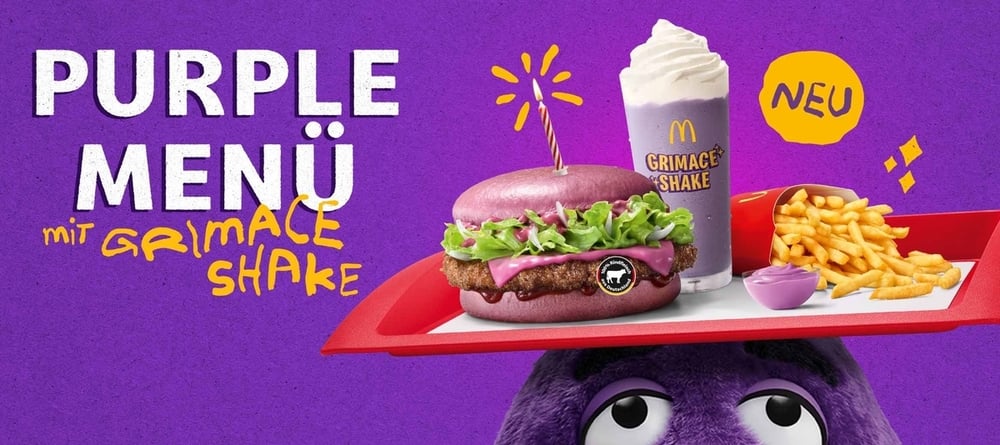 McDonald's goes all-in on Grimace purple, even with a BBQ burger and ...
