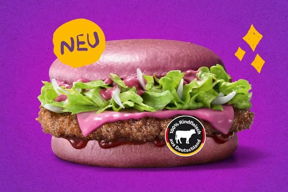 McDonald's goes all-in on Grimace purple, even with a BBQ burger and ...