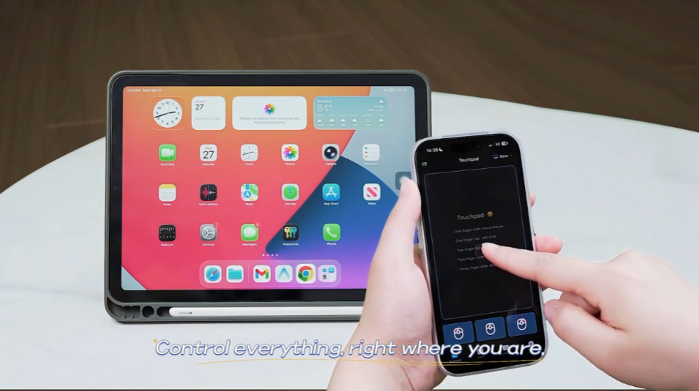Cross-device control system syncs keyboard, mouse, and macros across ...